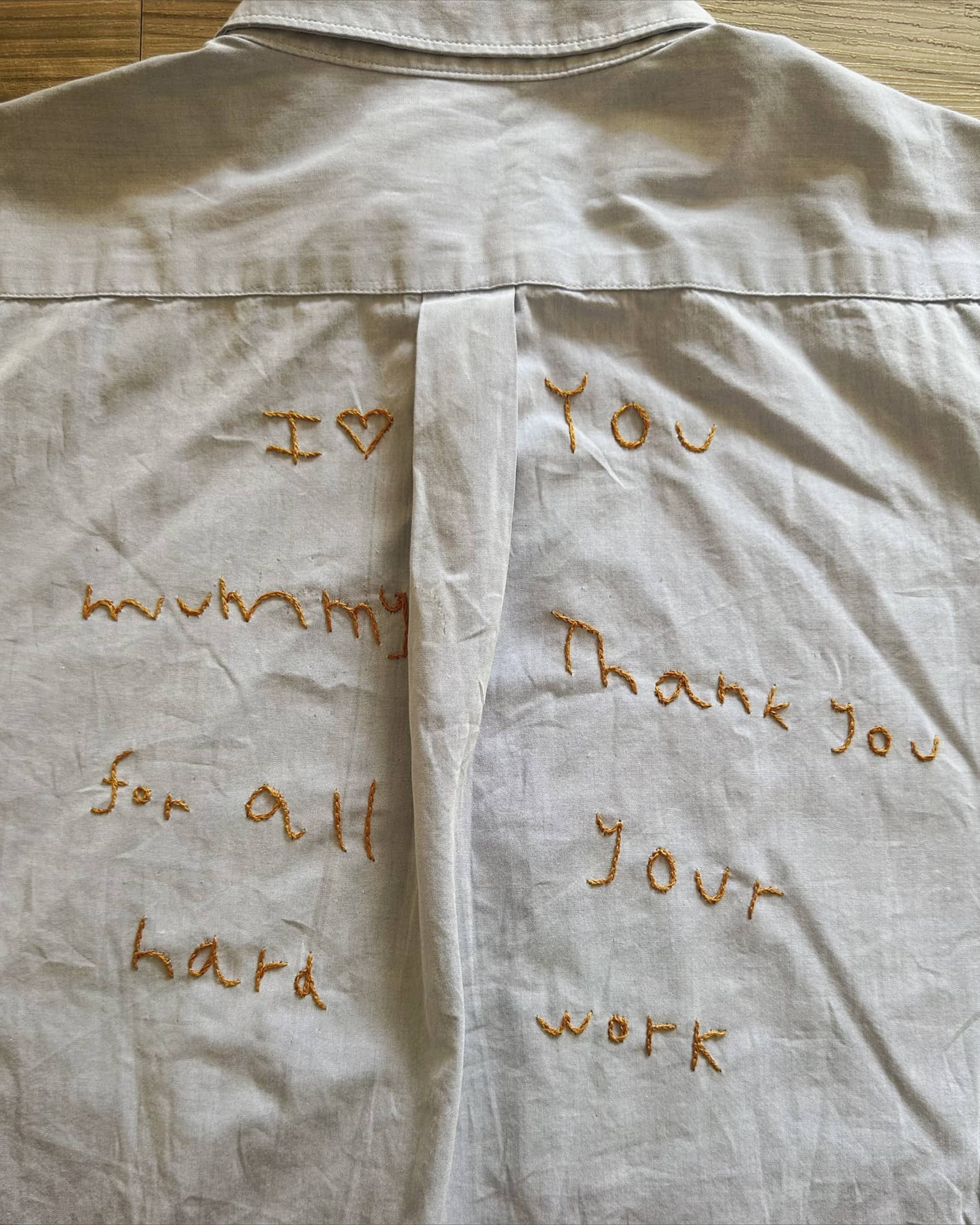 Handwritten note. – Cloth.Work
